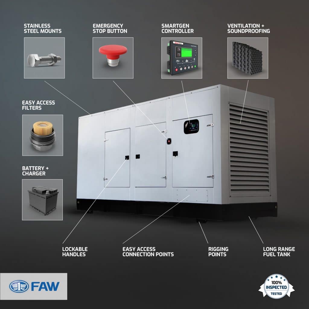 FAW Generators | The Generator King | FAWDE Diesel Generator Experts